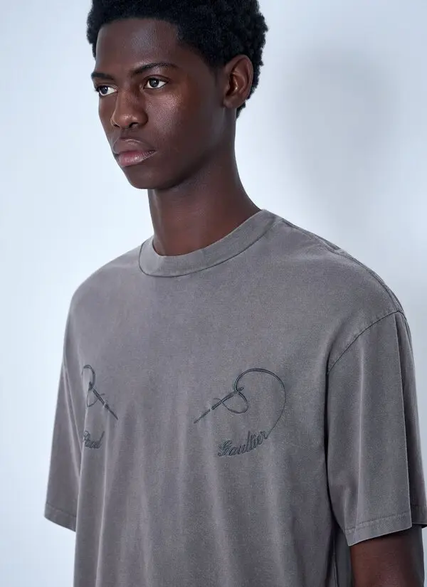 JEAN PAUL GAULTIER Printed Cotton Jersey T-shirt