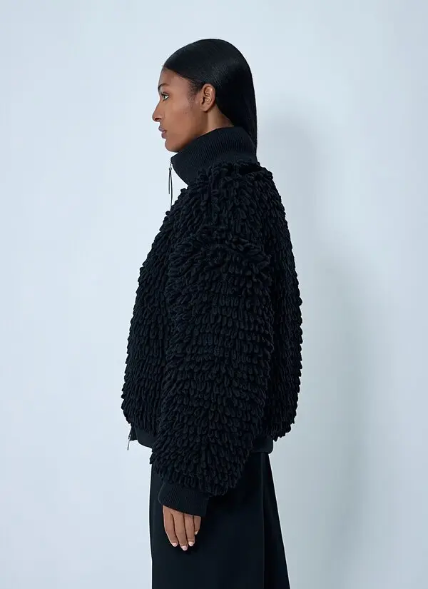 MONCLER X EDWARD ENNINFUL Textured Wool-blend Cardigan