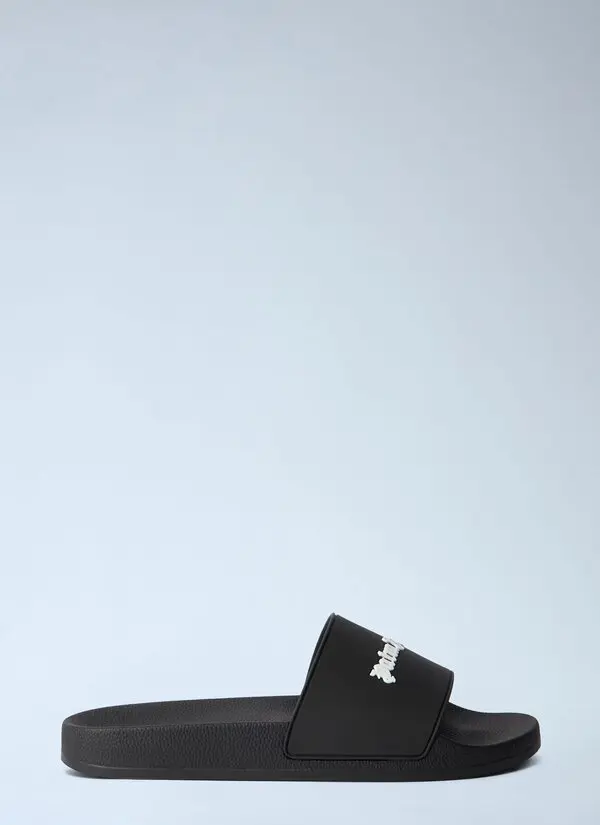 Palm Angels Classic Logo Sliders - Black