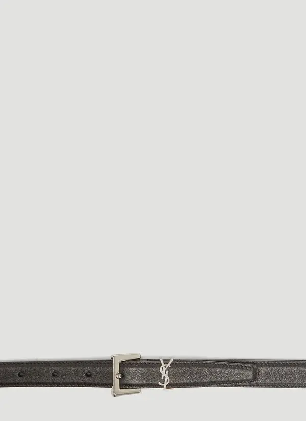 Saint Laurent Cassandre Thin Belt