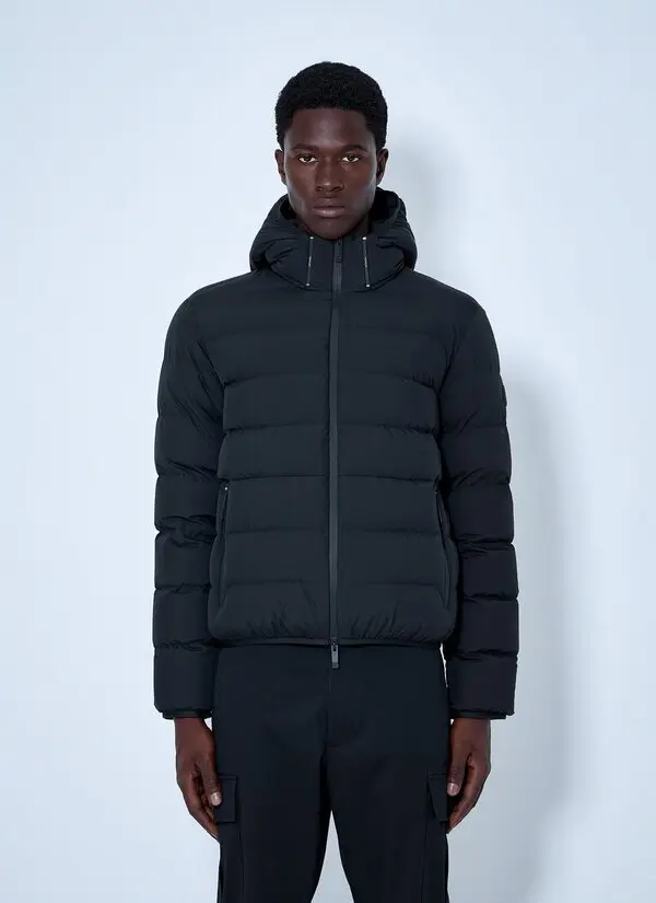 Moncler Arajoki Hooded Short Down Jacket - Black