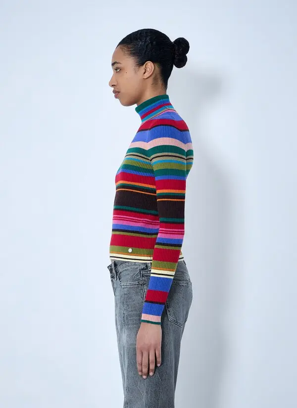 Acne Studios Striped Wool Turtleneck