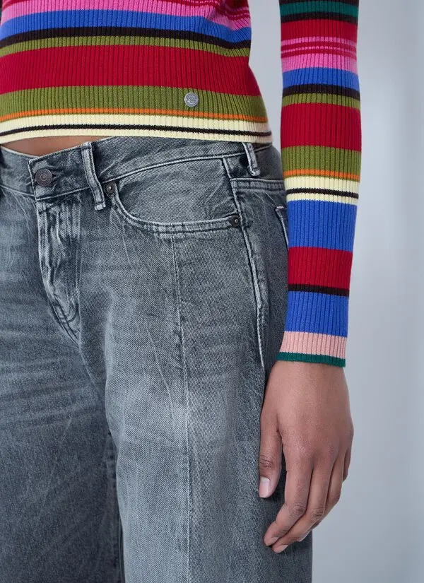 Acne Studios Striped Wool Turtleneck