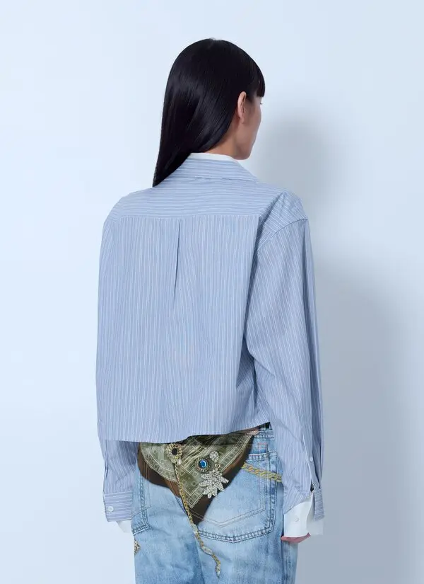 Acne Studios Striped Cropped Shirt
