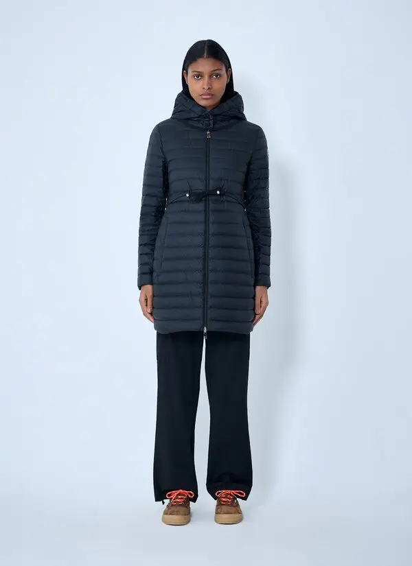 Moncler Barbel Long Parka Coat - Black