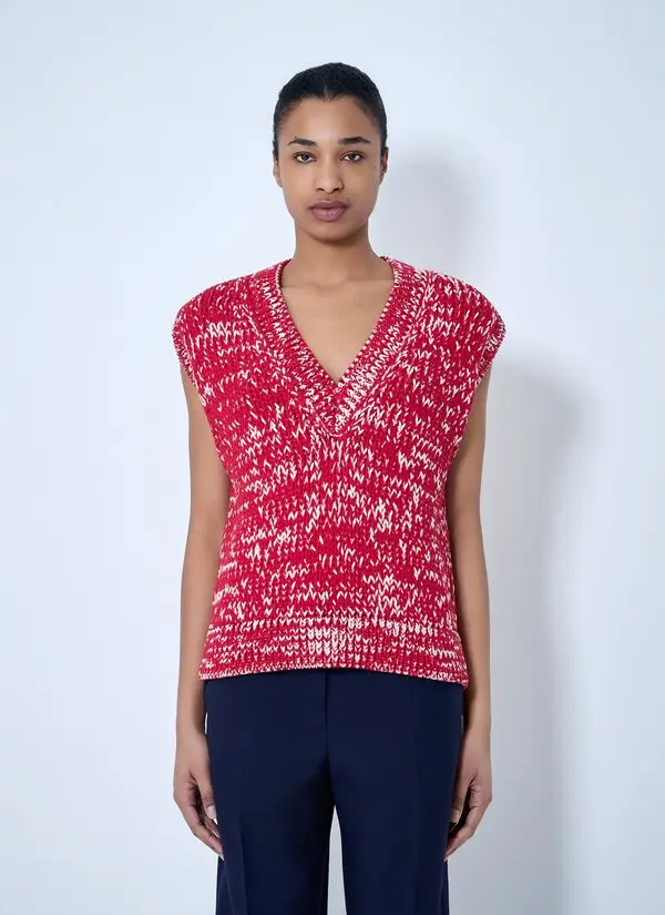 Dries Van Noten Sleeveless Knit Top - Red