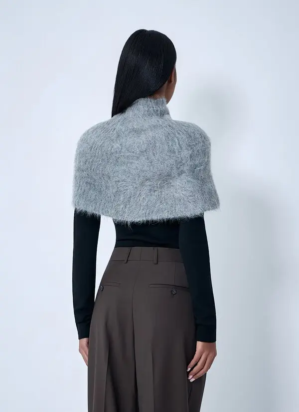 TOTEME Funnel Neck Warmer - Grey