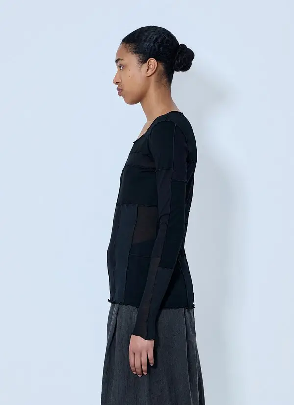 LIMI FEU Patchwork Long T-shirt