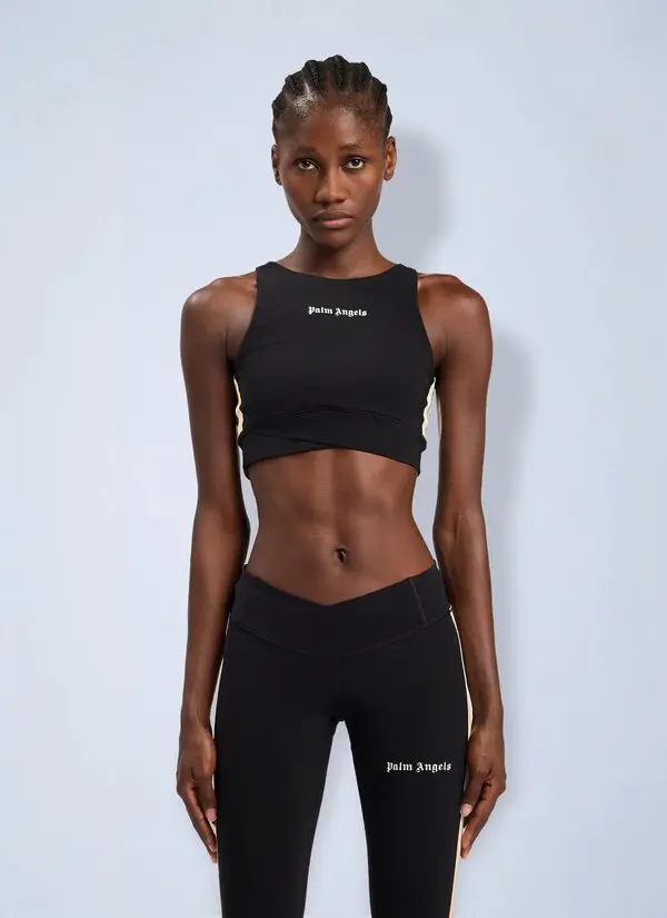 Palm Angels Classic Logo Active Track Top - Black