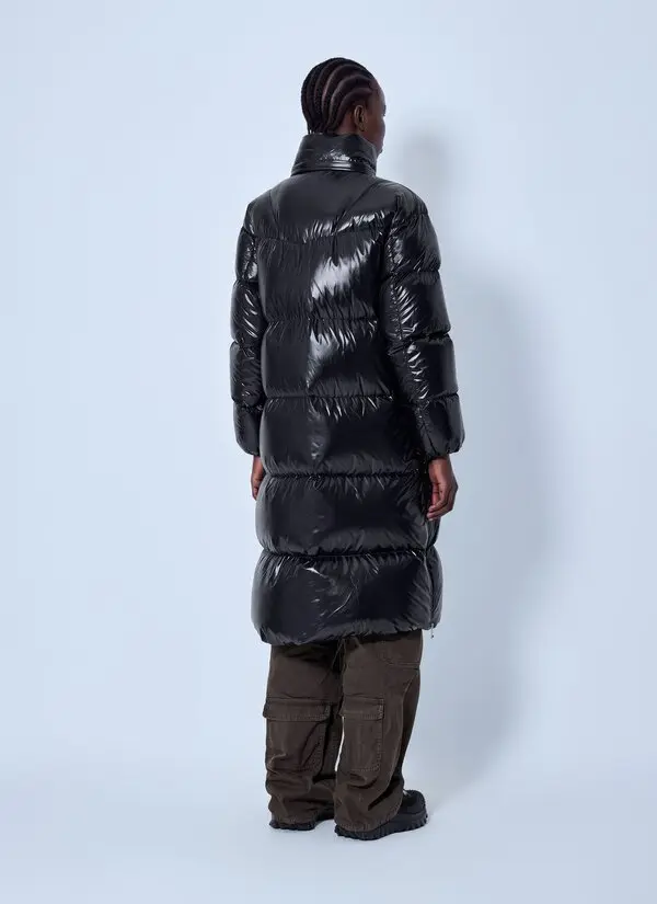 Moncler Harfang Hooded Long Down Coat