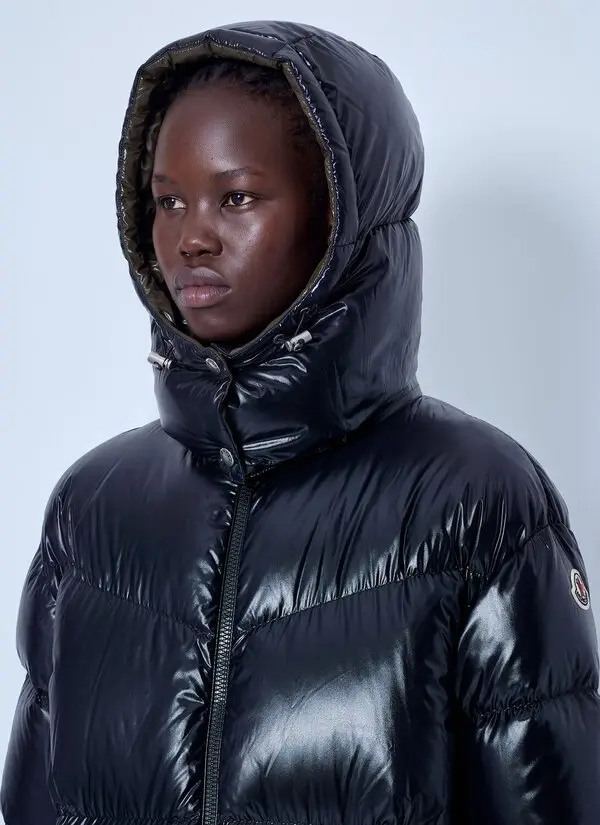 Moncler Harfang Hooded Long Down Coat
