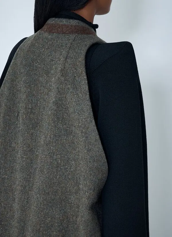 Rick Owens Wool Draped Waistcoat