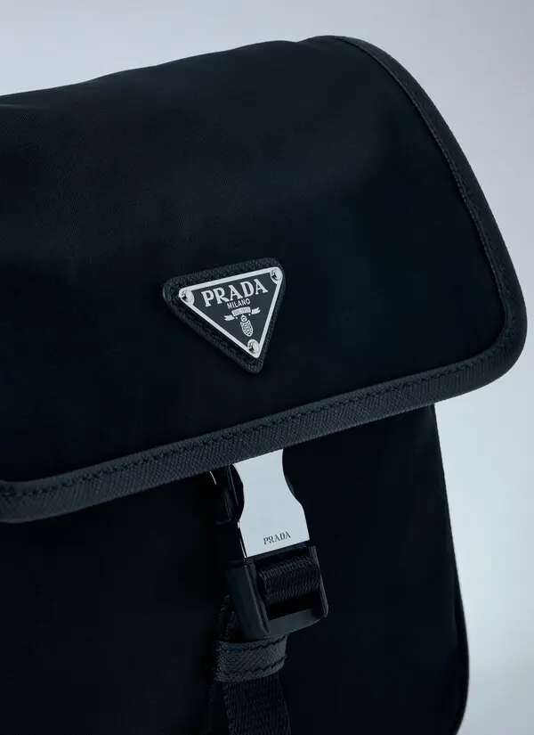 Prada Re-nylon And Saffiano Leather Shoulder Bag