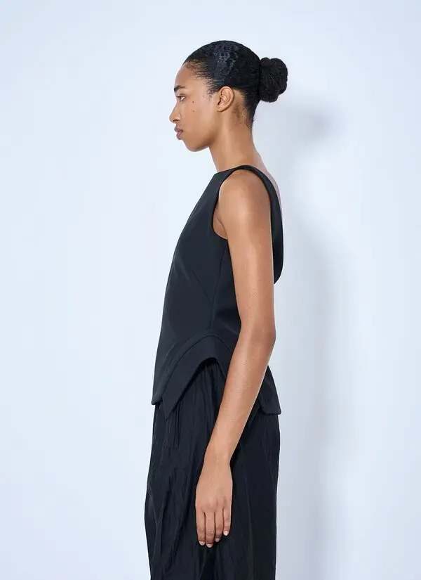 RÓHE Deconstructed Collar Top