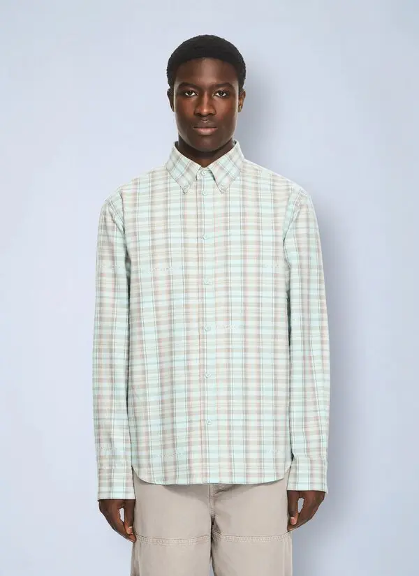 Off-White Marker Check Flannel Regular Shirt