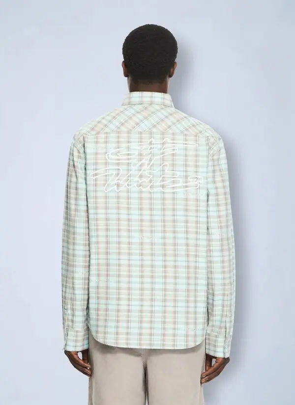 Off-White Marker Check Flannel Regular Shirt