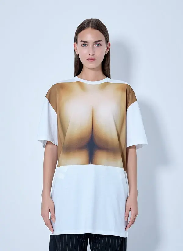 JEAN PAUL GAULTIER Graphic Print T-shirt - White