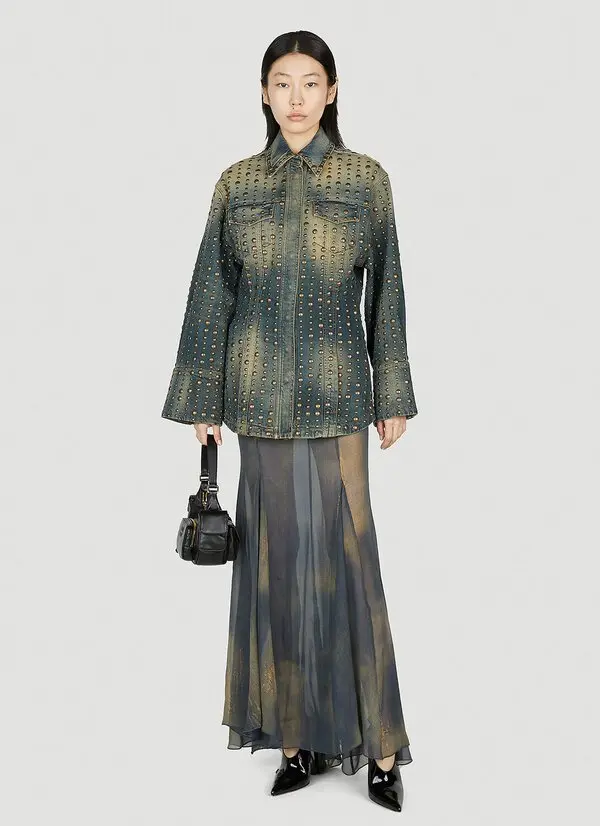 Blumarine Studded Denim Jacket