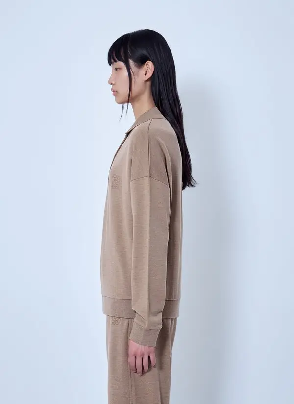 Max Mara Casual Knit Polo Sweater - Camel
