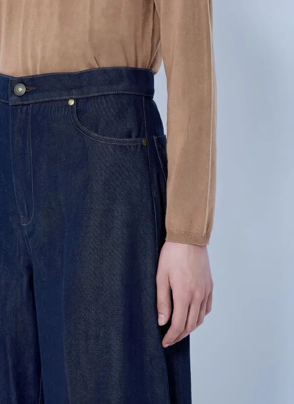 Max Mara Wide-leg Denim Trousers