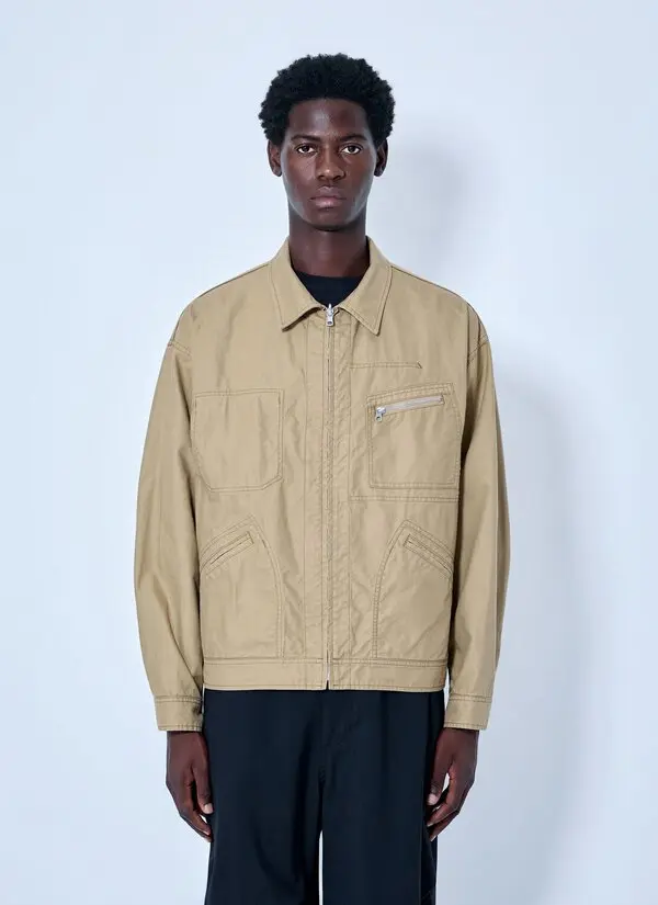 Comme Des Garçons Zip-front Utility Jacket - Beige