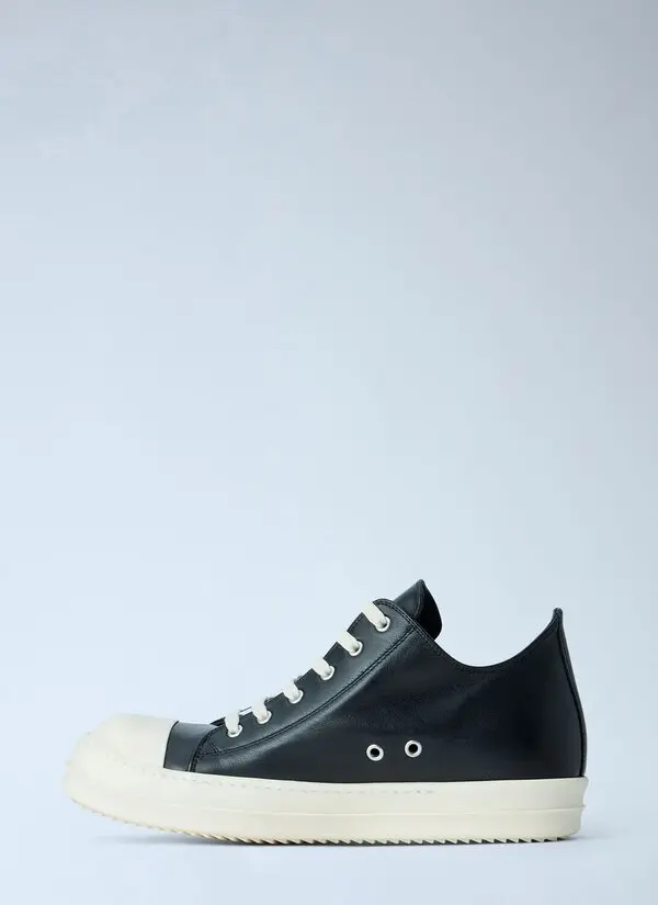 Rick Owens Leather Low-top Sneakers