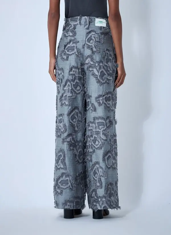 GANNI Fil Coupe Suiting Big Pleat Pants