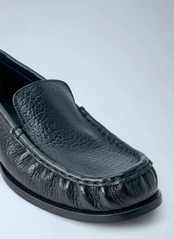 Dries Van Noten Textured Leather Loafers