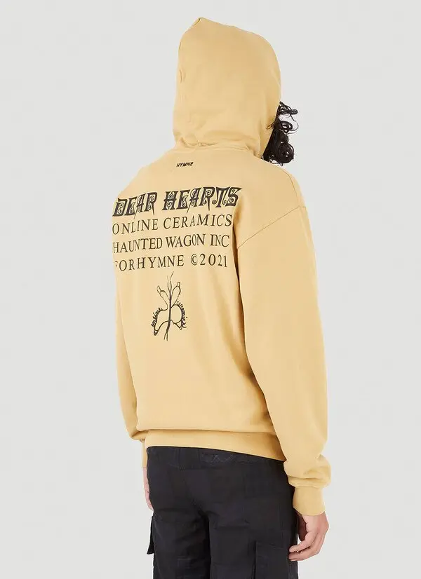 HYMNE X X Online Ceramics Dear Hearts Hooded Sweatshirt