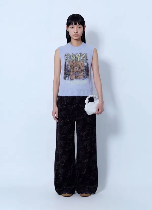 GANNI Printed Flock Denim Marri 2.0 Jeans