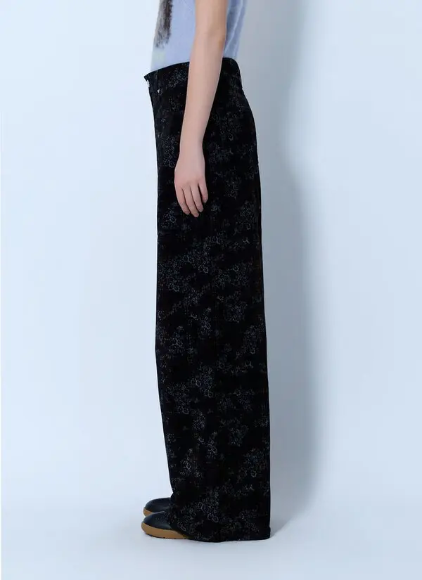 GANNI Printed Flock Denim Marri 2.0 Jeans