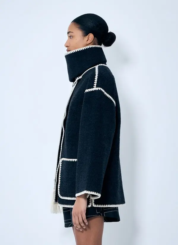 TOTEME Embroidered Scarf Jacket
