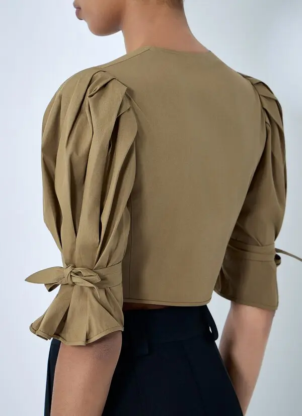 Chloé Structured Cropped Blouse