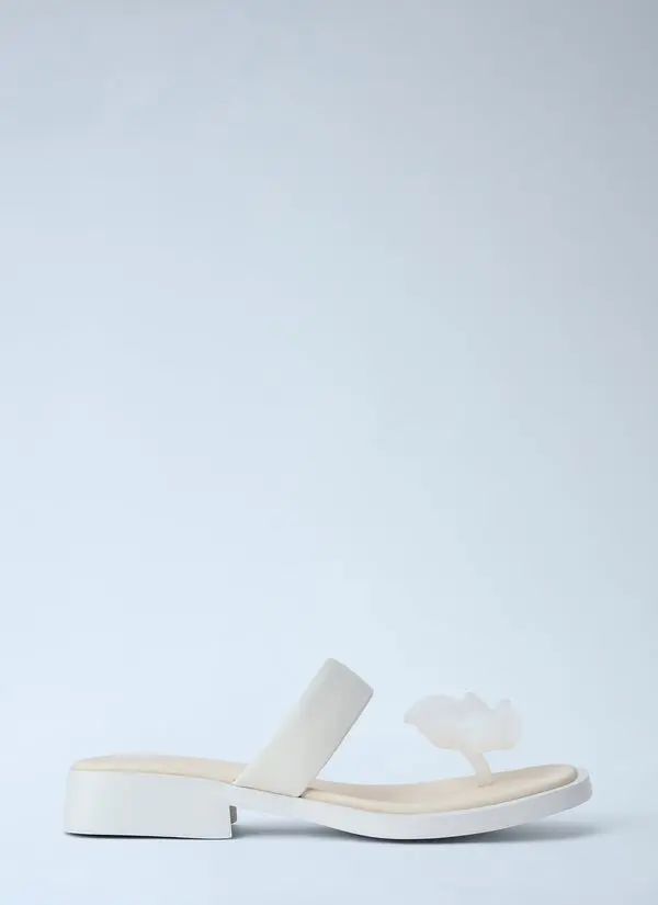 Camper Block Heel Sandals - White