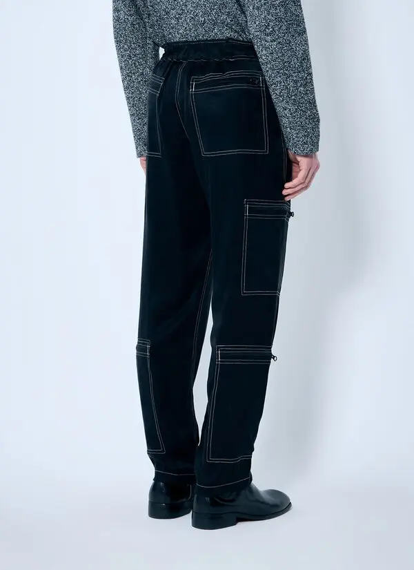 NÒMARYTHM TEXTILE Satin Flight Pants