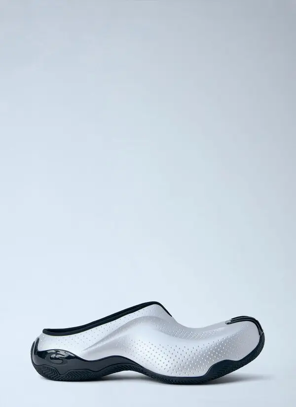 Balenciaga Basketball Mule Sneakers - Silver