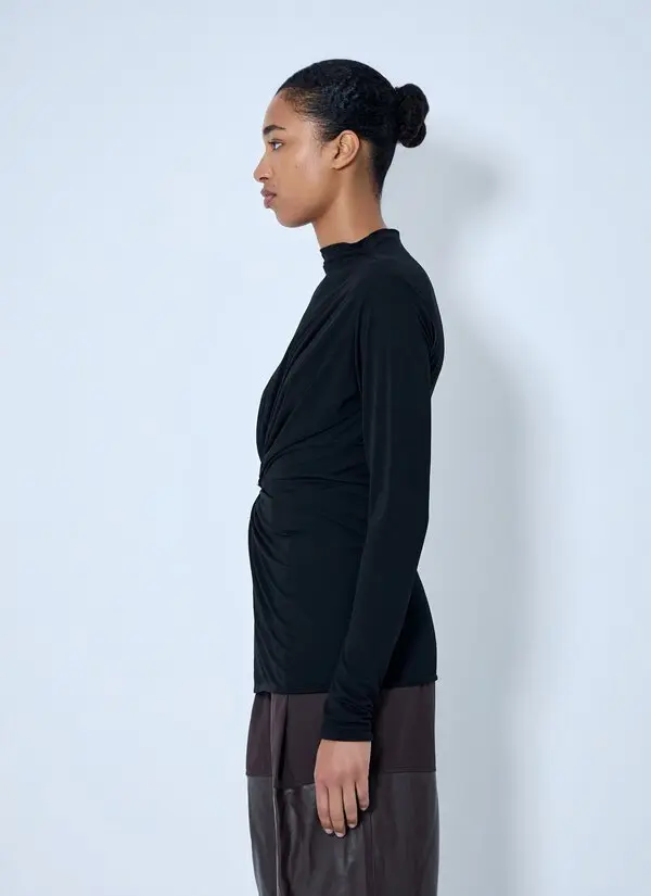 Bottega Veneta Twist Detail Long Sleeve Top