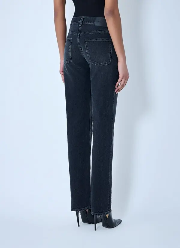 Saint Laurent Straight High Rise Jeans