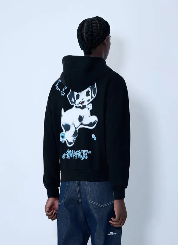 AWAKE NY Logo Motif Hooded Sweatshirt