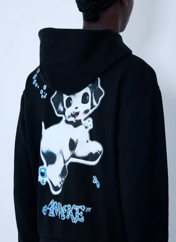 AWAKE NY Logo Motif Hooded Sweatshirt