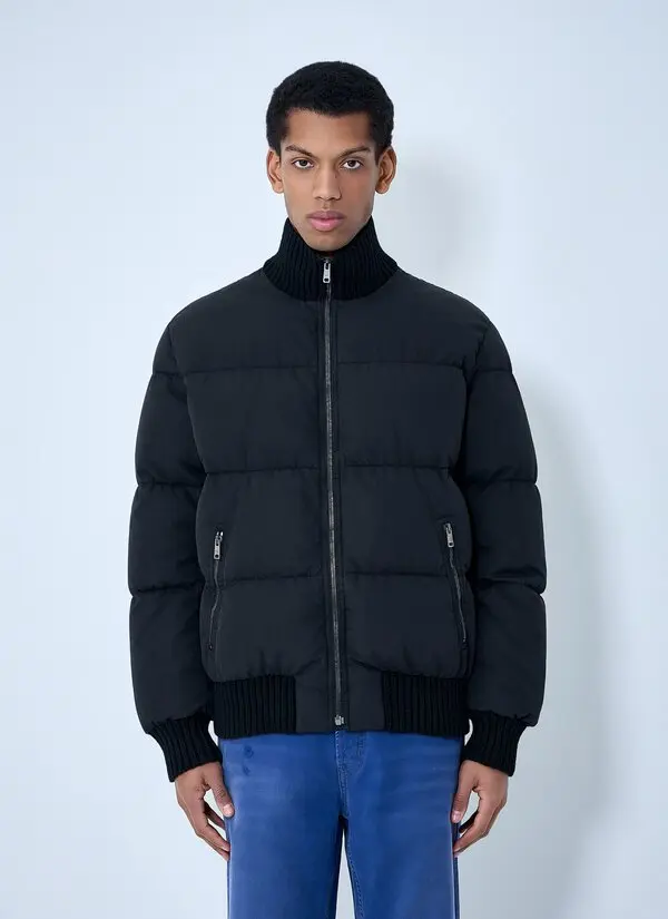 Prada High-neck Puffer Jacket - Black