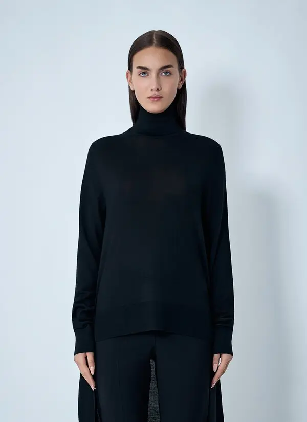 TOTEME Double-sleeve Turtleneck - Black