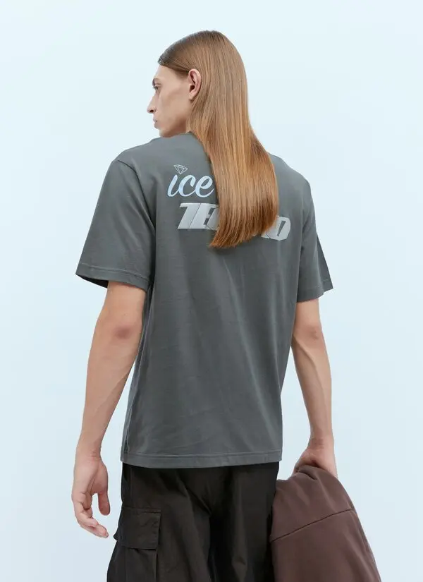 ICE & TECHNO Ice'n Logo Print T-shirt