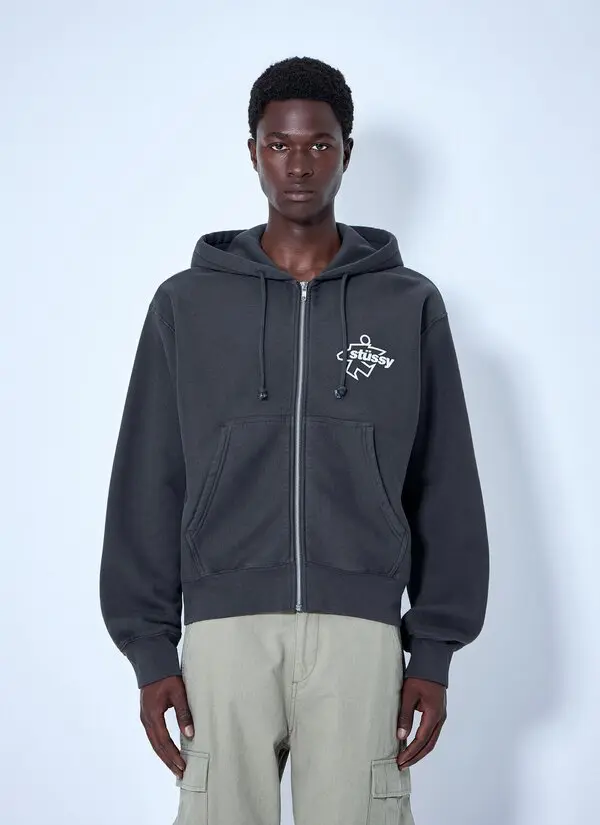 StÜssy Surf Zip Hoodie - Grey