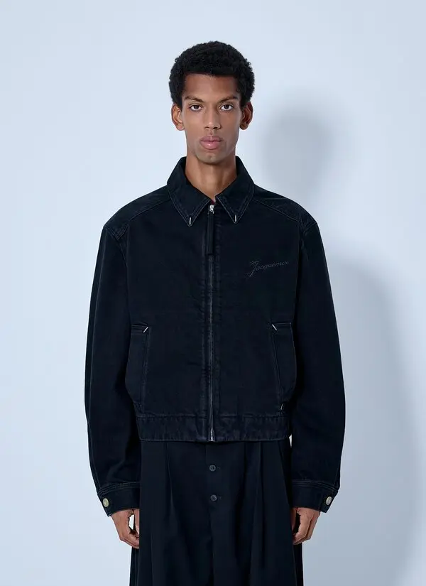 Jacquemus De-nîmes Zipped Jacket - Black
