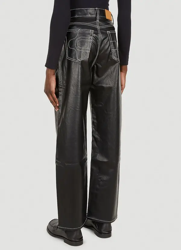 Eytys Benz Vegan Leather Pants