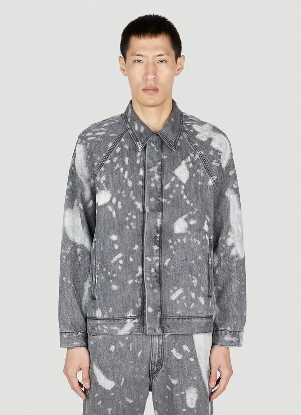 LN-CC X NON Raglan Bleached Denim Jacket