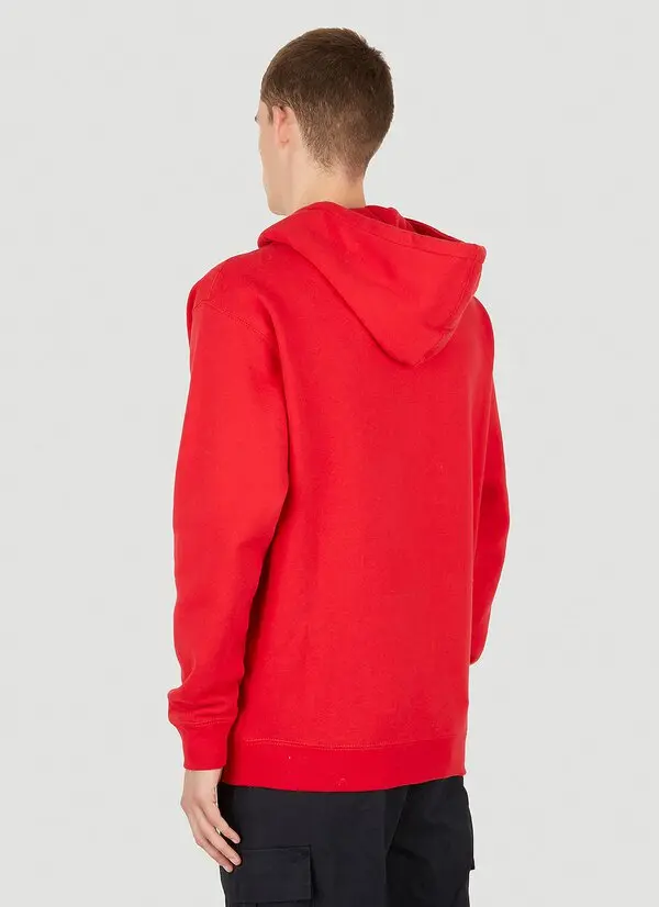 SAINTWOODS Logo Embroidery Hooded Sweatshirt