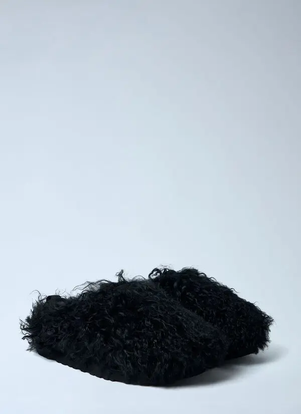 UGG Tazz Fluff Momma Slip-on Shoes - Black