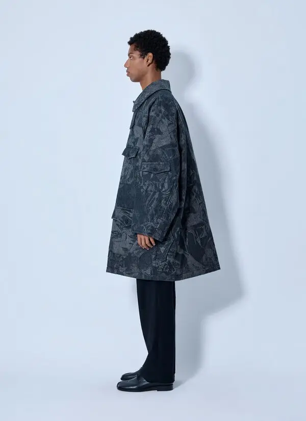 Yohji Yamamoto Scrap Printed Coat